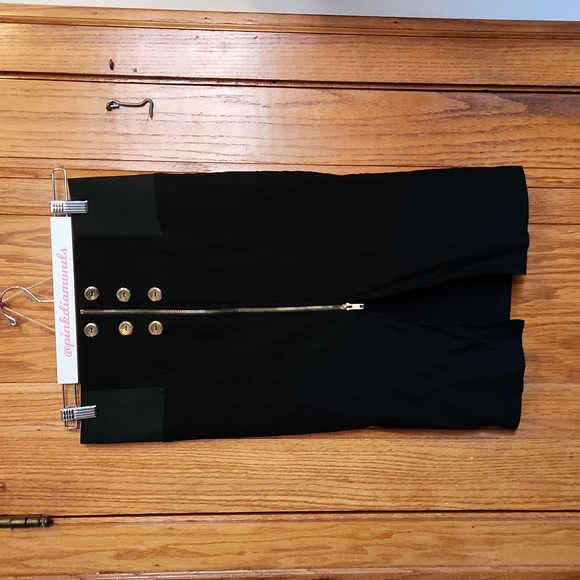 Valia | Skirts | Newpencil Skirt W Bottons Zipper | Poshmark